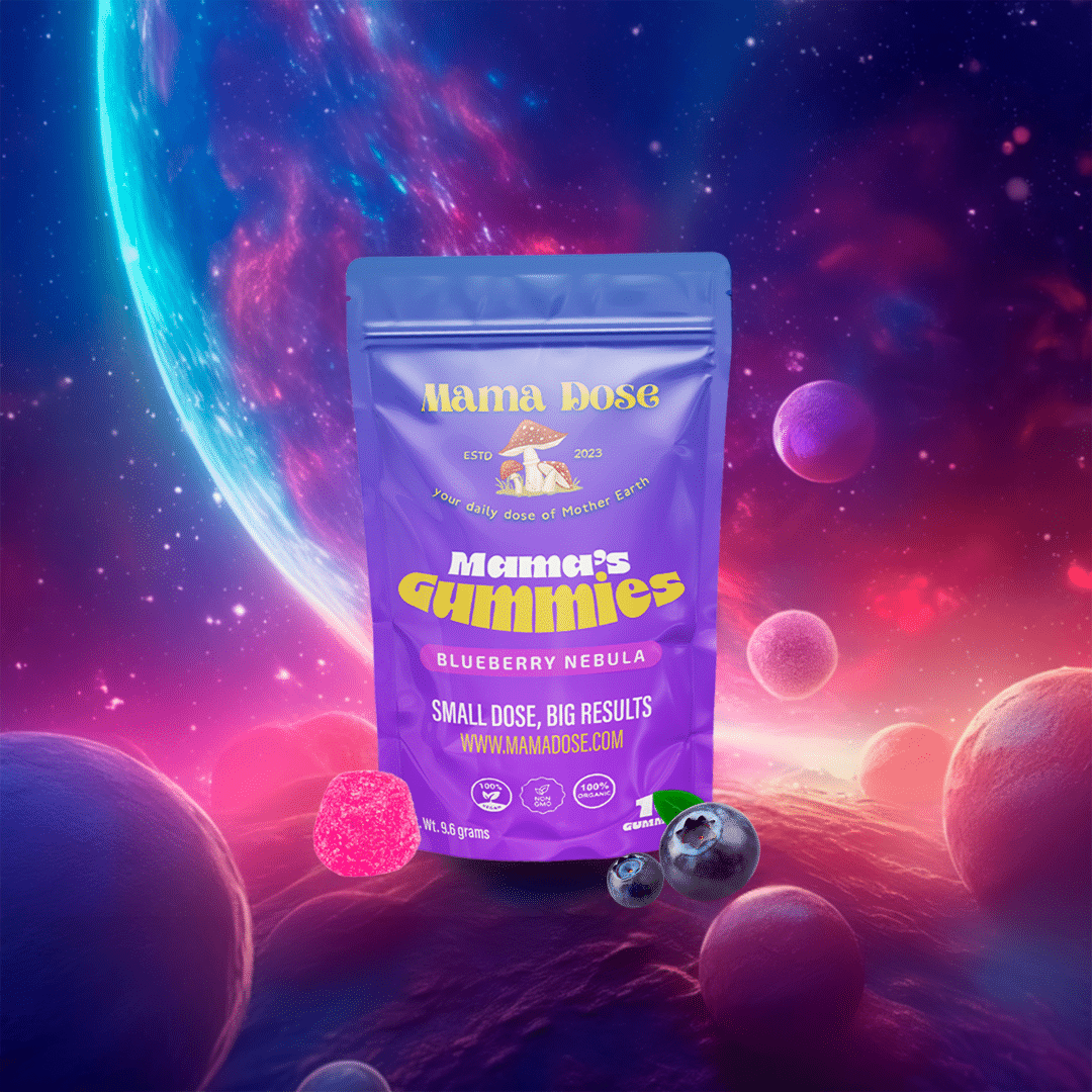 Mama's Blueberry Mind Expanding Gummies - Mamadose