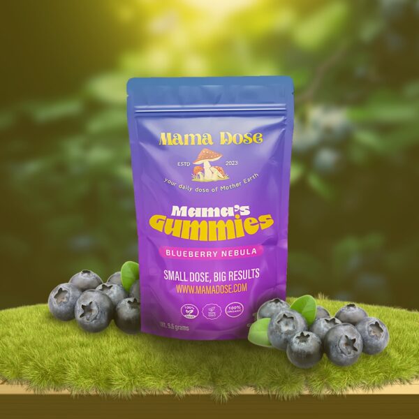 Mama's Blueberry Mind Expanding Gummies 300mg - Mamadose