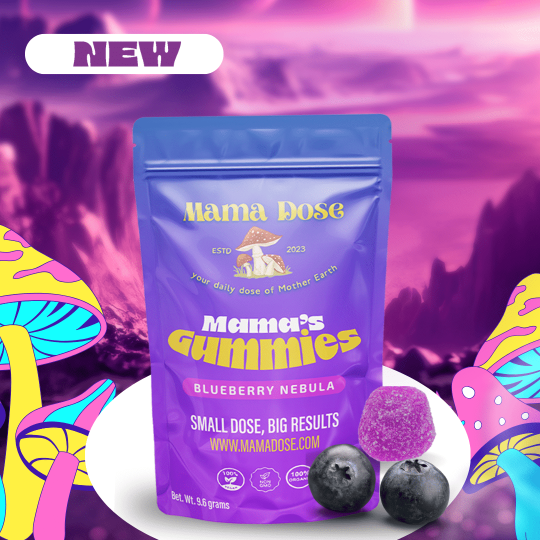 Mama's Blueberry Gummies - Mind-Expanding Delights - Mamadose